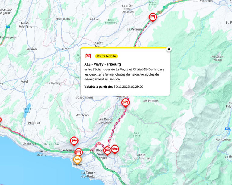 L'autoroute A12 a rouvert après la gabegie due à la neige