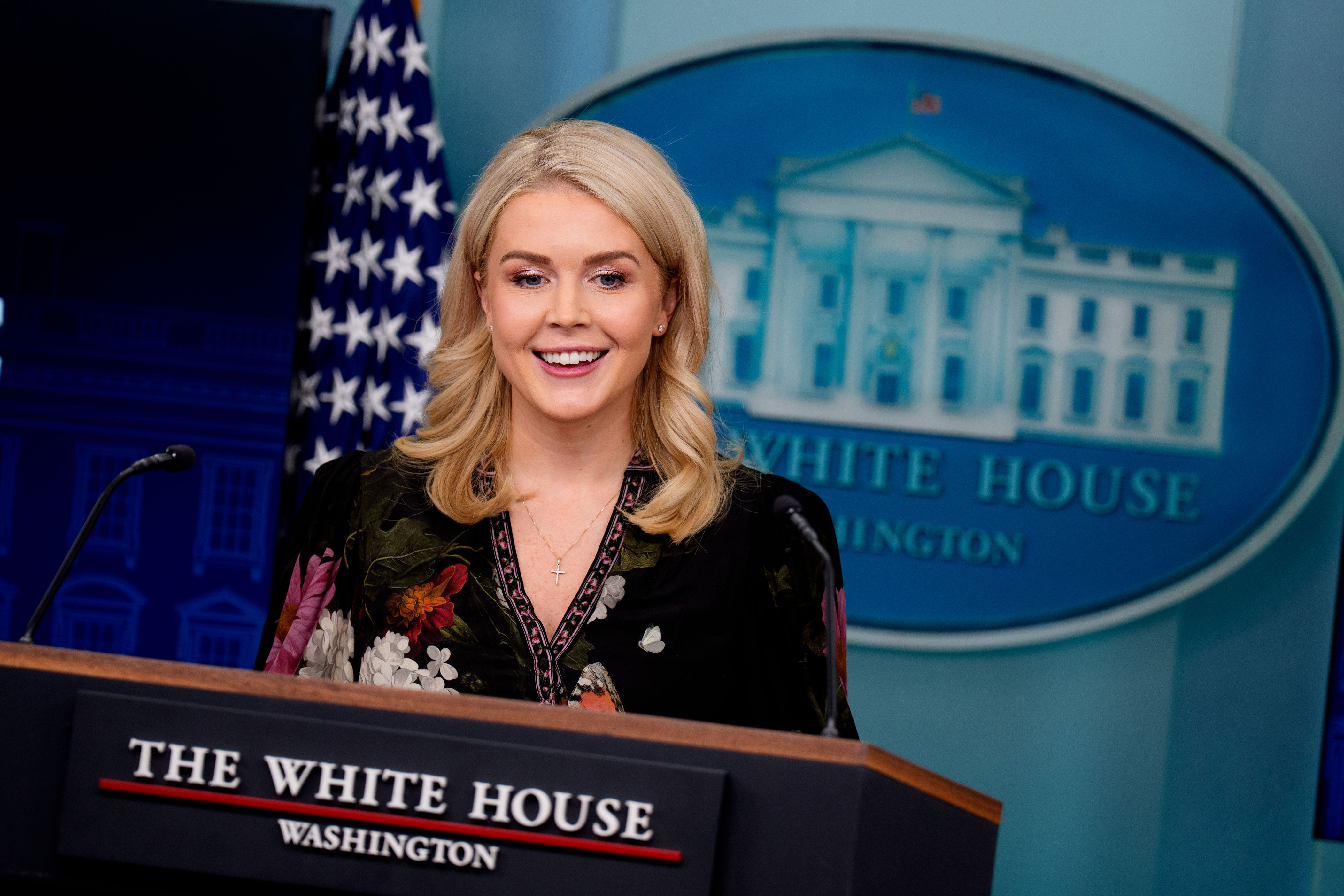 Karoline Leavitt discusses ‘unusual’ three-decade age gap with her husband