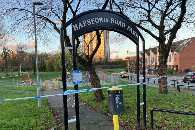 Police cordon off play area in park as 'shots are fired'