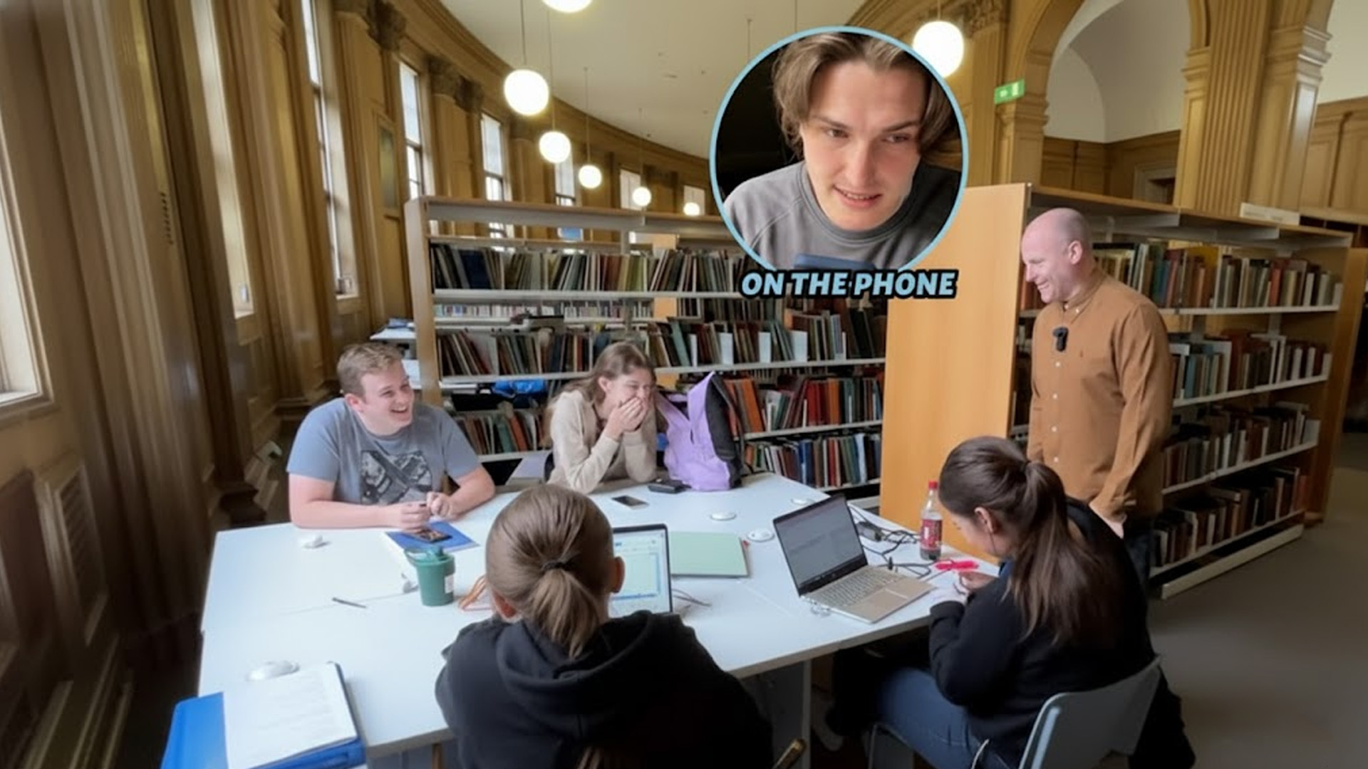 Impractical Jokers-Style Prank in a Silent Library