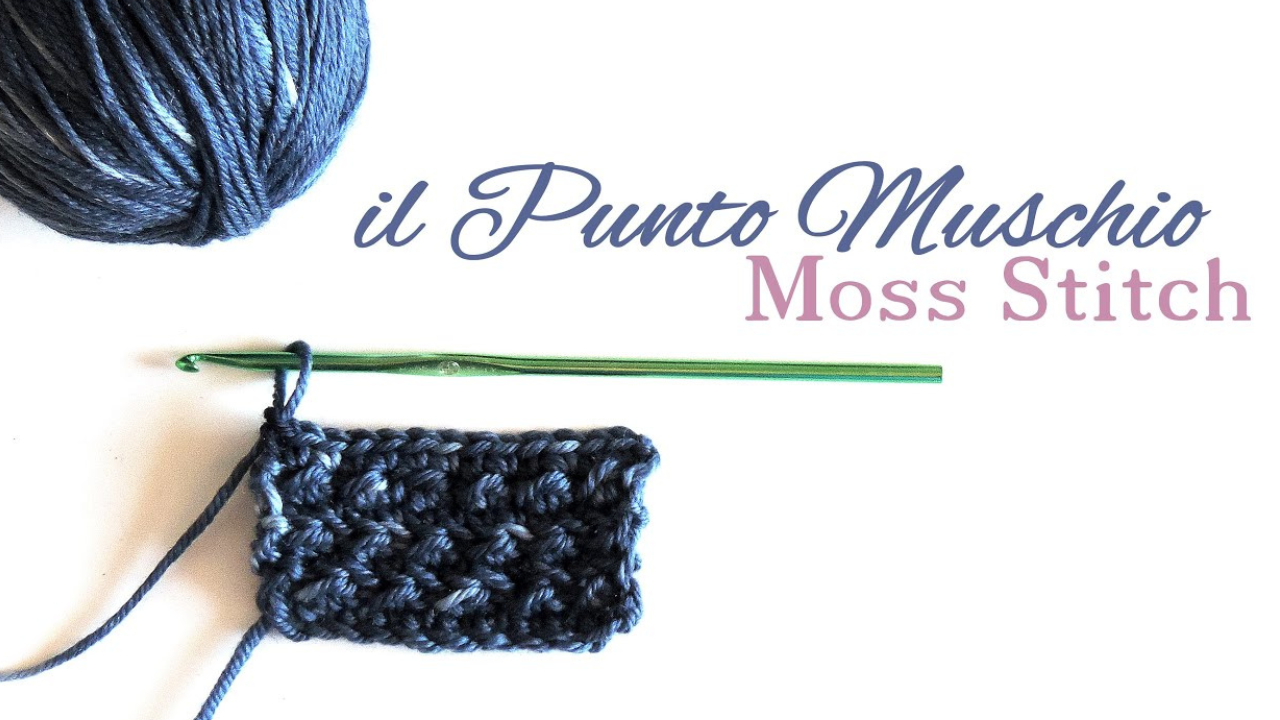 Scuola di Uncinetto: Punto Muschio (Moss Stitch)