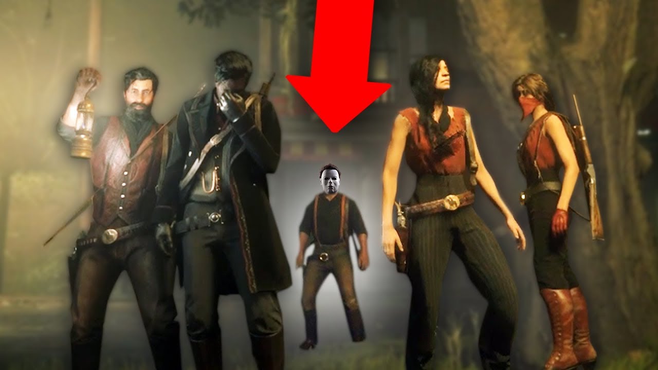 Hide & seek with Michael Myers! Scary! | Red Dead Redemption 2 online
