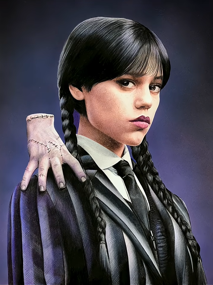 Wednesday Addams Drawing Timelapse | Artology