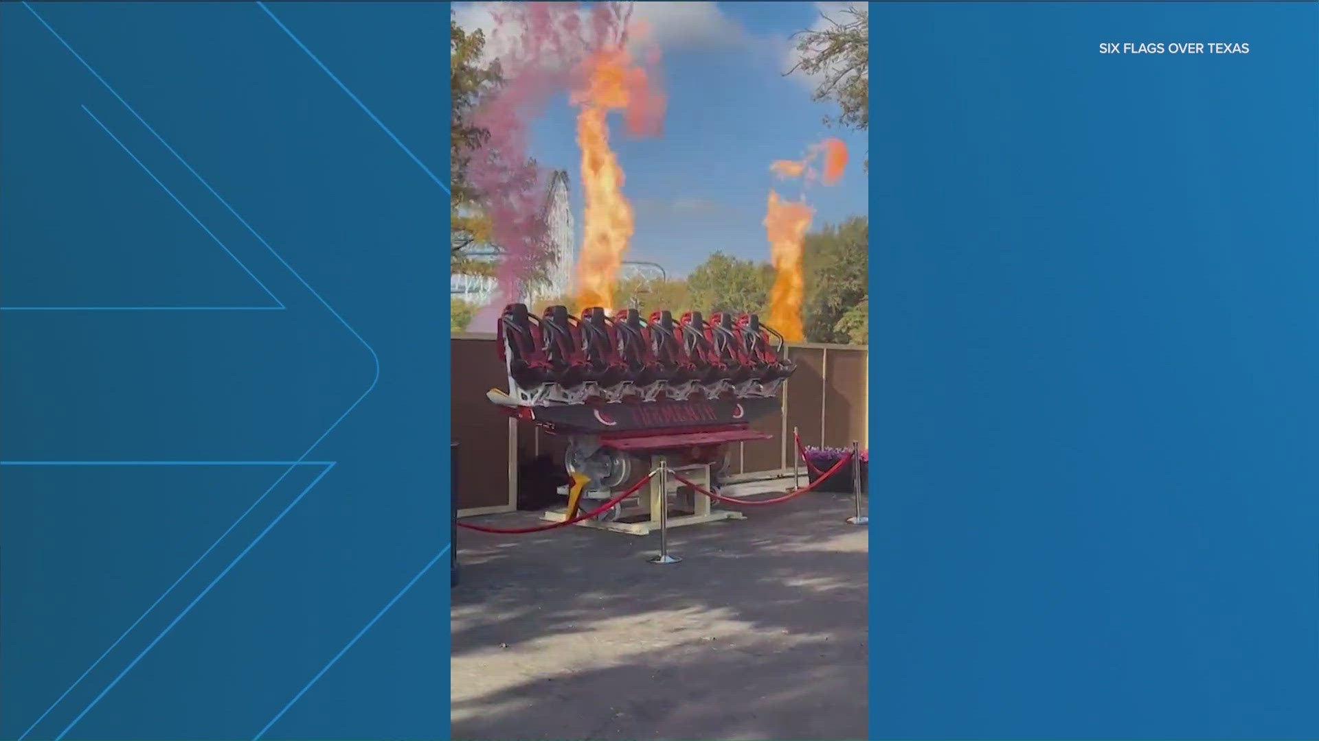 Six Flags Over Texas shows look at newest roller coaster