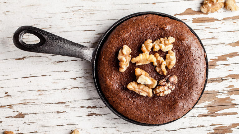 Ditch Your Cake Pan. Bake Brownies In A Cast Iron Skillet Instead