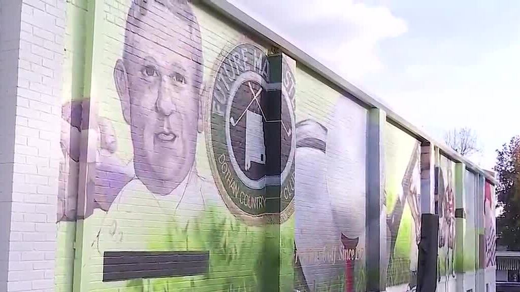 Art in Public Places unveils mural honoring Future Masters tournament