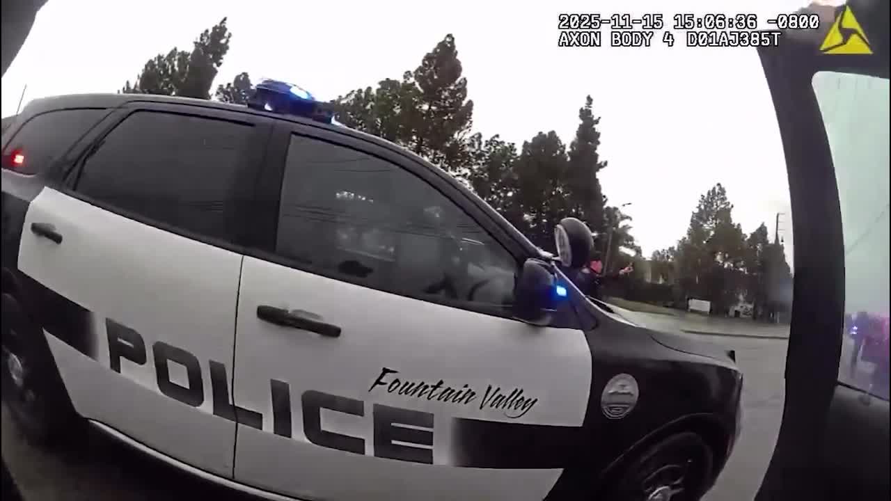 DUI Suspect on Bare Rim Crashes After Wild Fountain Valley Pursuit