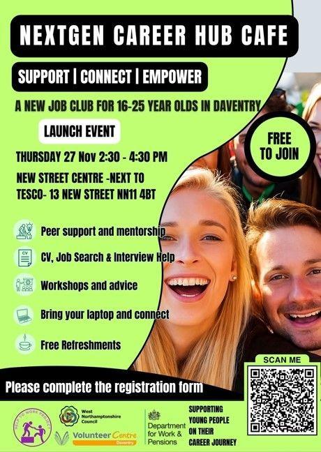 Daventry launches free job club for young people – in the town where ...