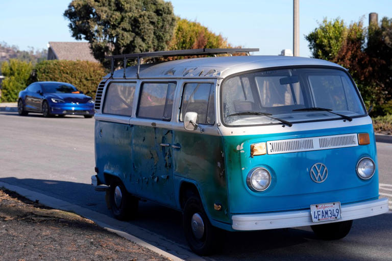 ‘Magic bus' that survived Palisades Fire returns fully restored to LA ...