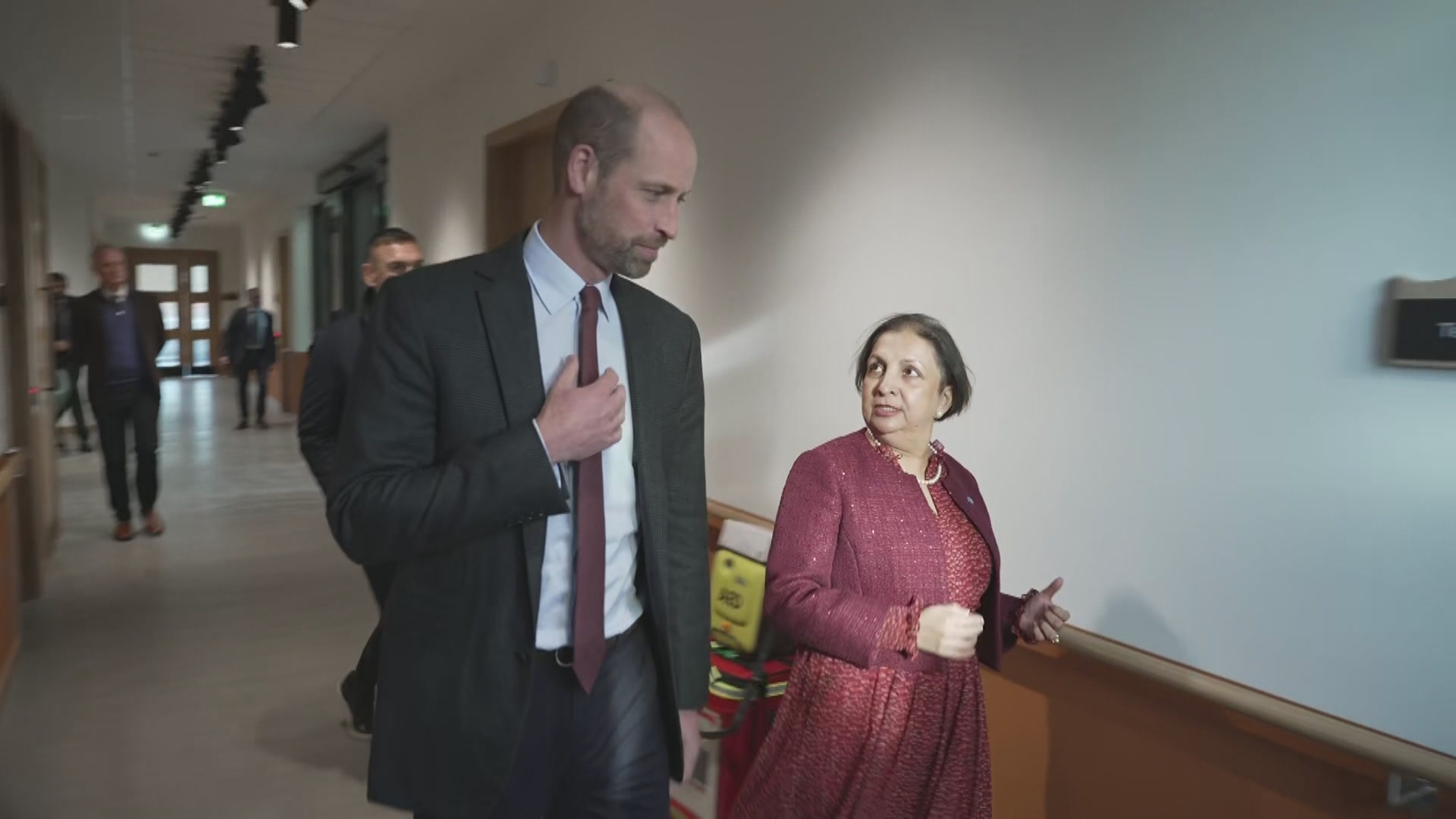 William tours new Rob Burrow MND Centre