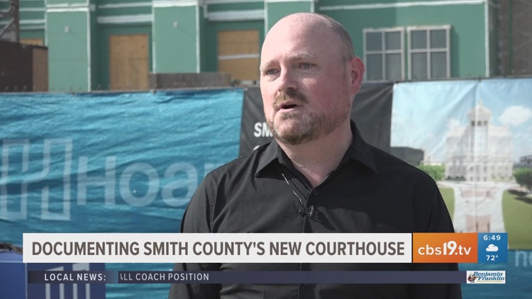 Tyler man documents new Smith County Courthouse rise with 100K photos ...