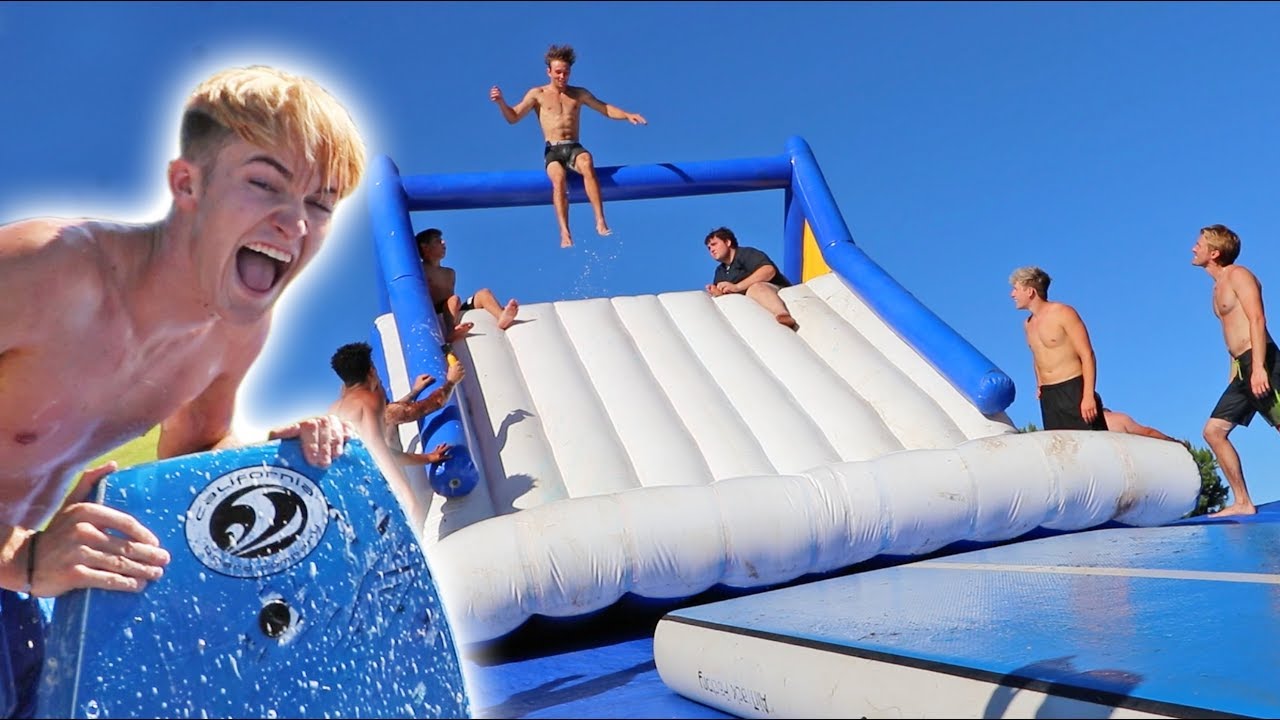Adrenaline seekers construct the world’s most massive Slip N’ Slide