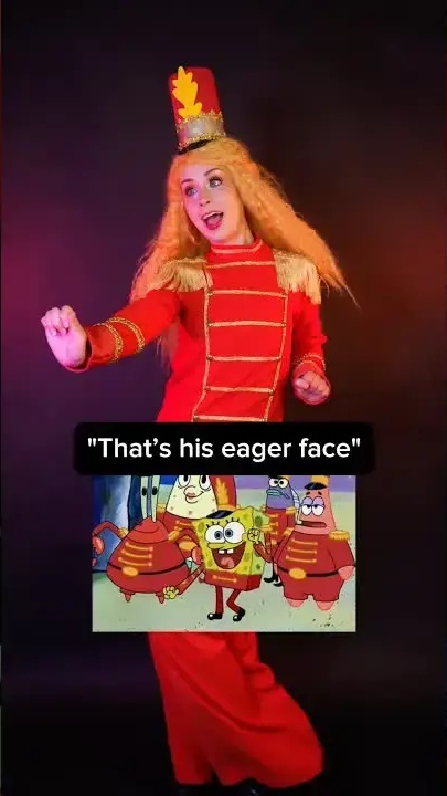 That's his eager face - SpongeBob marching band cosplay 🕺 #spongebob # ...