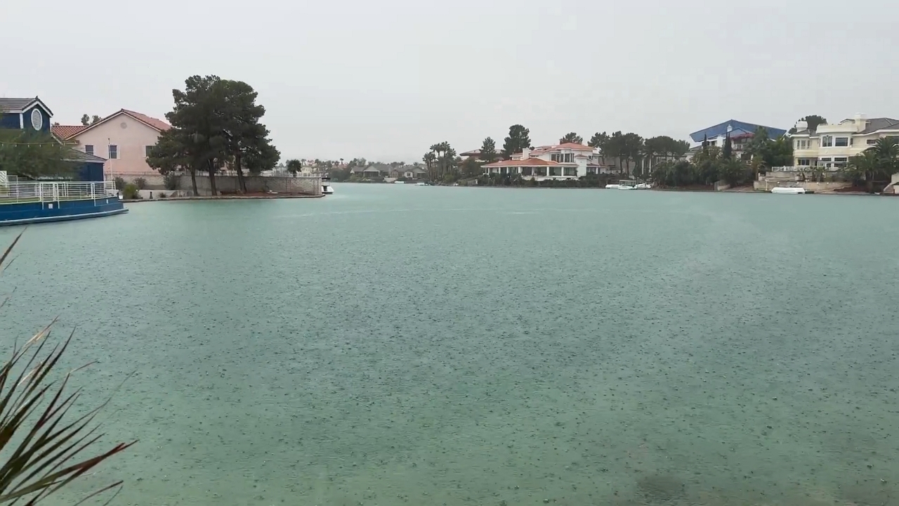 Lake Mead rises after powerful storms in Las Vegas, Nevada, USA