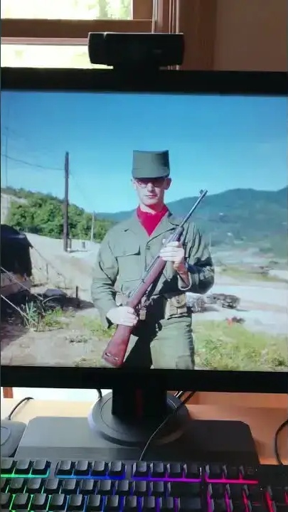 We surprised him by sending all the pictures to his iPad when I ...