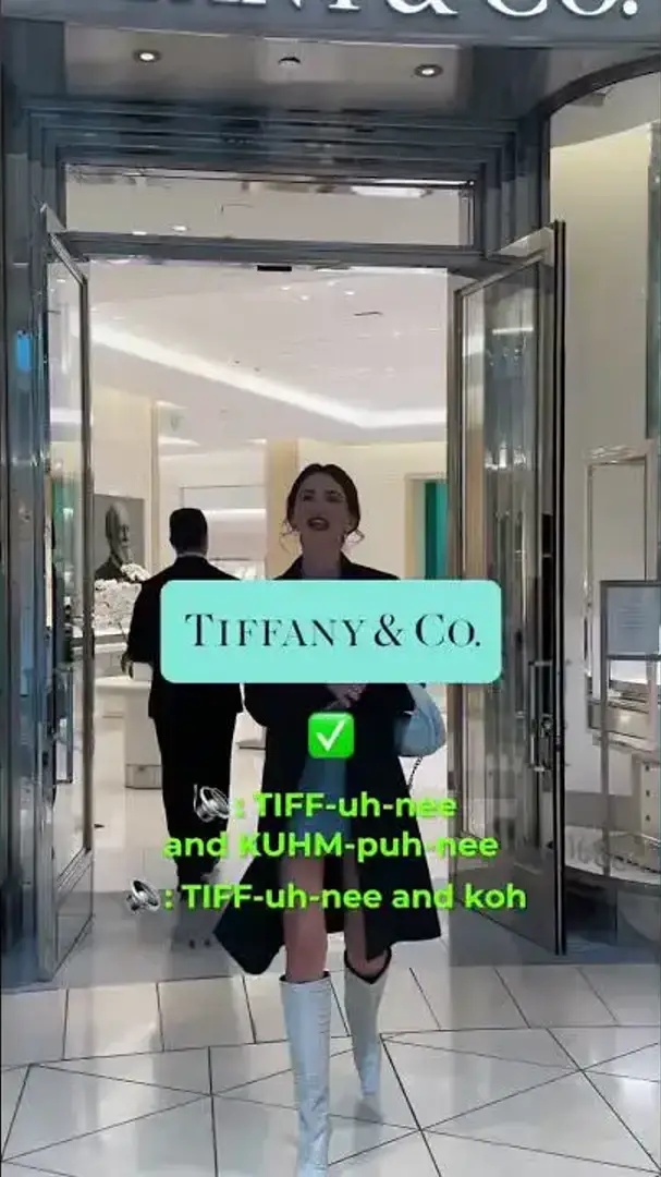 how to properly pronounce tiffany and co.