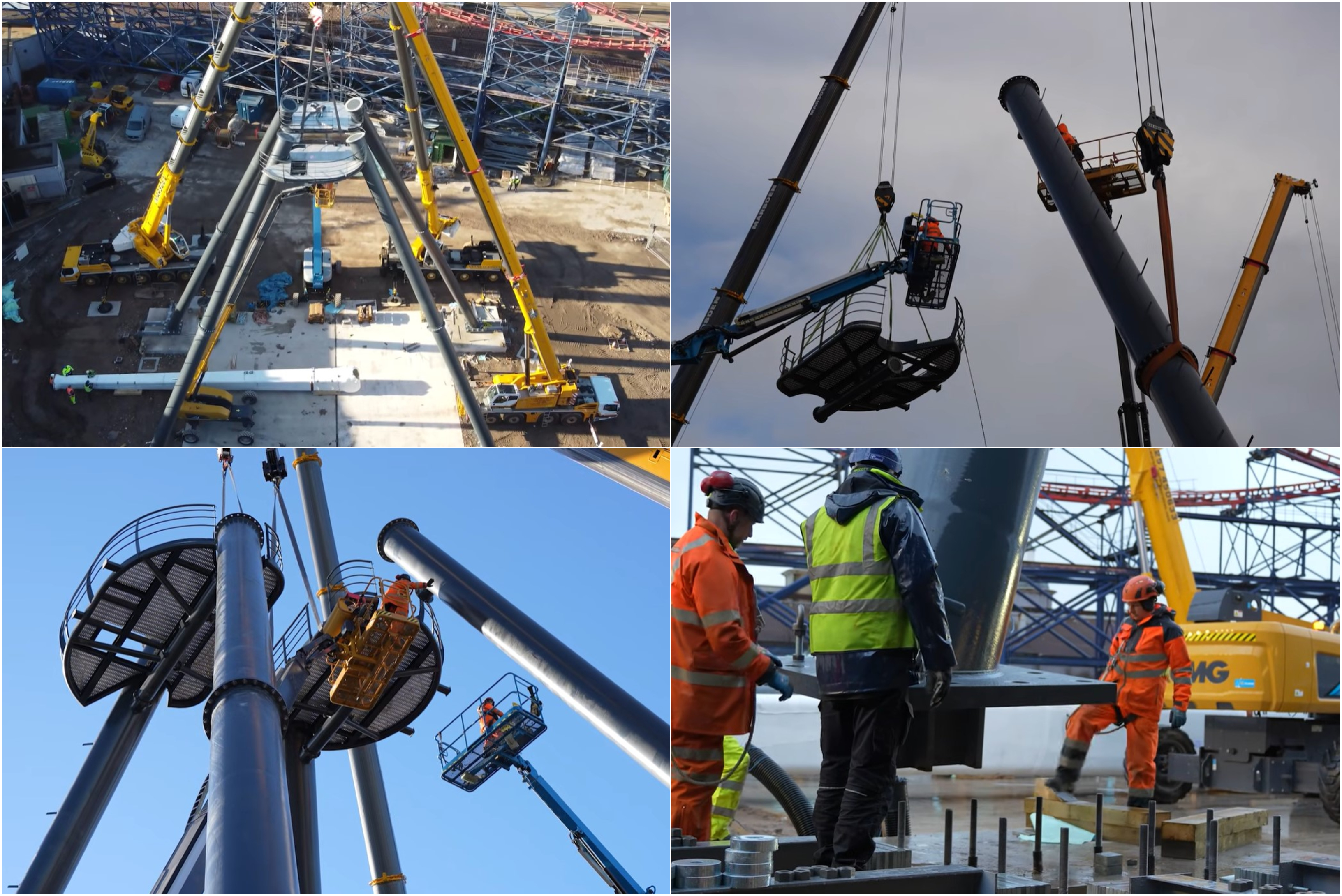 Blackpool Pleasure Beach Resort's new £8.7m swinging pendulum ride hits ...
