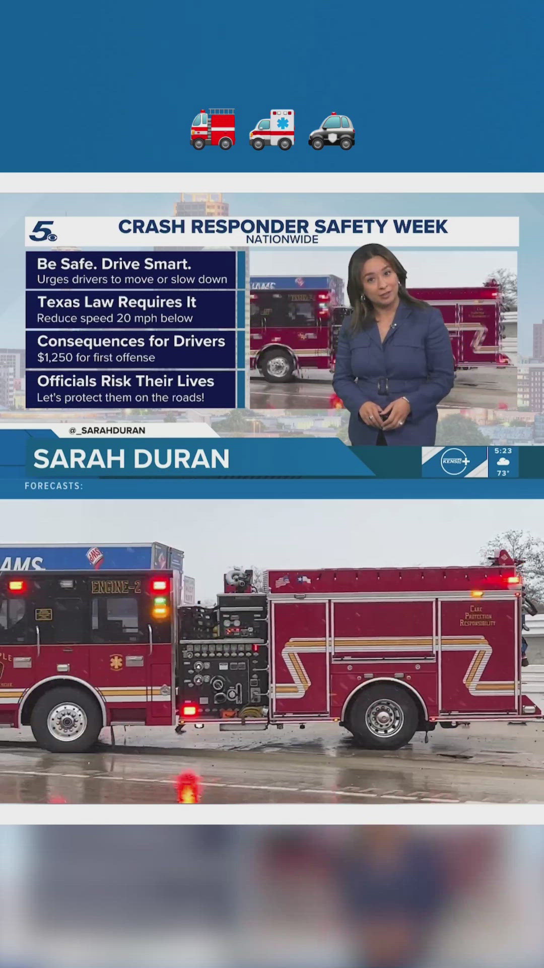 TxDOT launches campaign amid Crash Responder Safety Week
