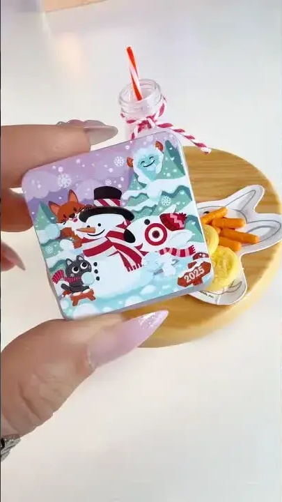miniverse target holiday food favorites unboxing - bullseye cookies and ...