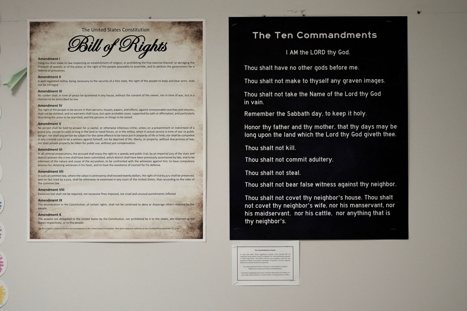 The Ten Commandments Are up In Texas Schools. They're Also Being Taken Down
