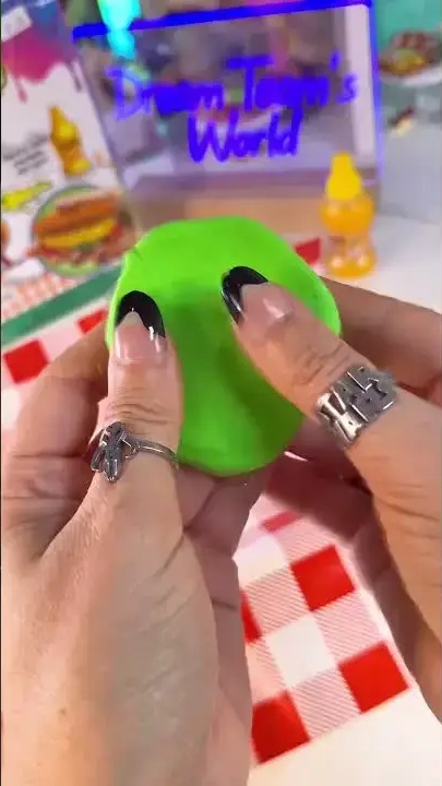 Testing out a Dollar Tree DIY hot dog slime kit #dollartree #slime #asmr