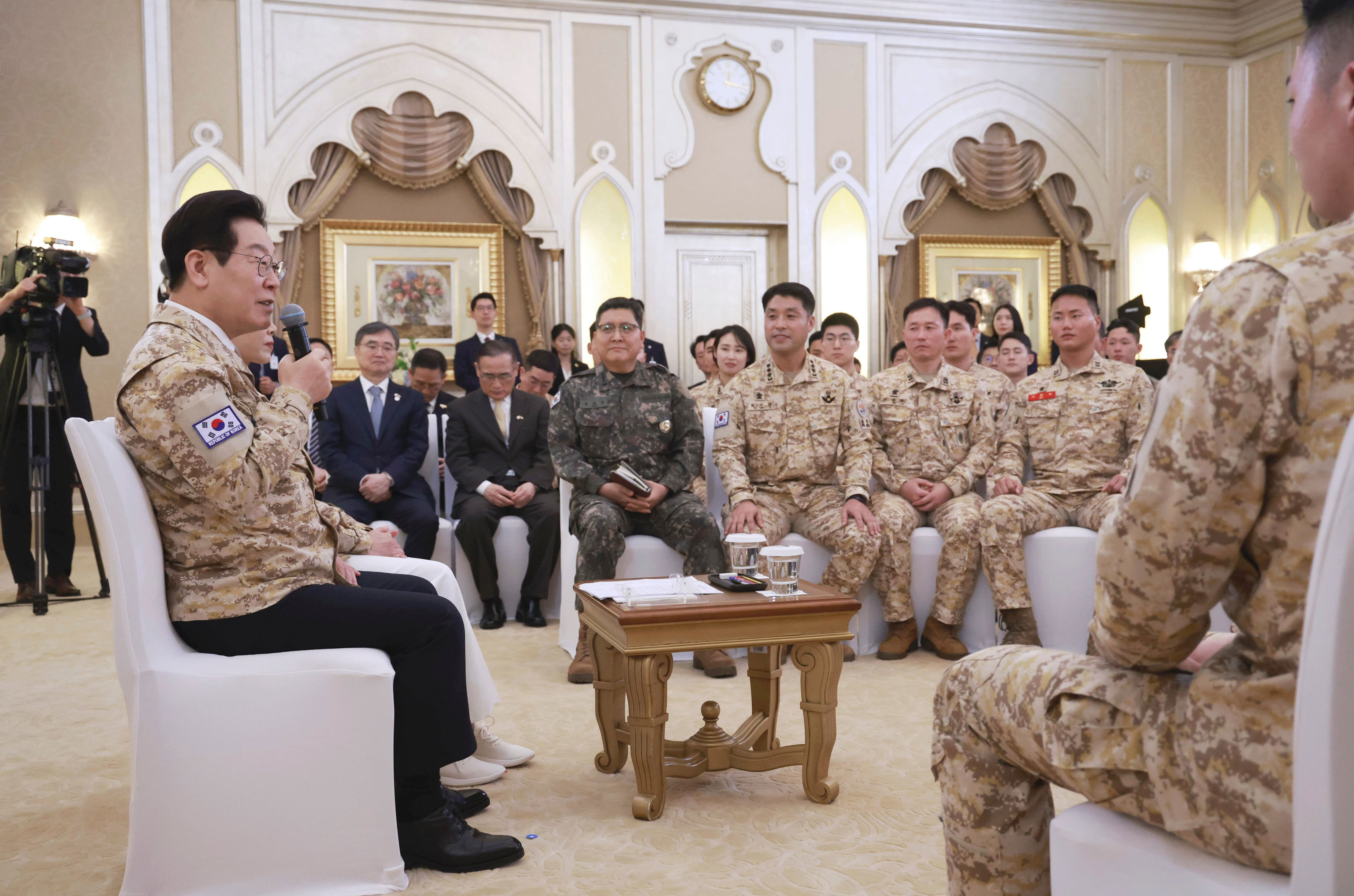 President Lee Links Family Visits to Defense Budget