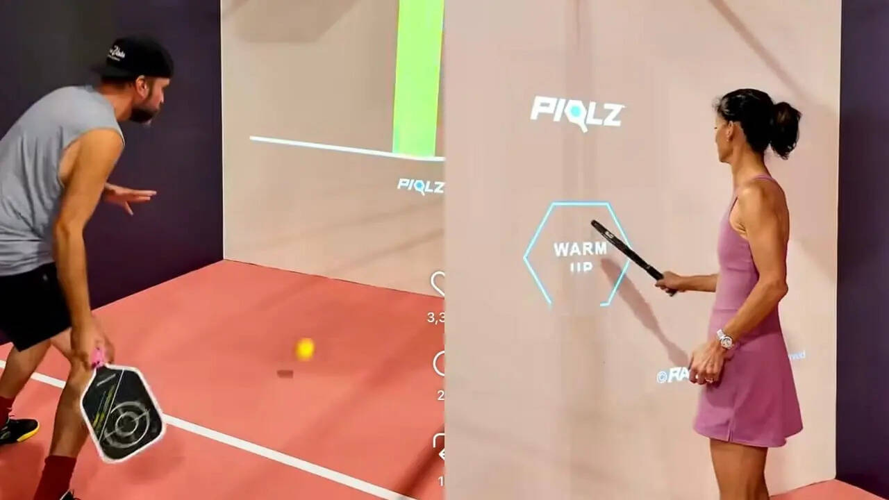 Virtual Meets Real: Smart Training Wall Transforms Pickleball Practice ...