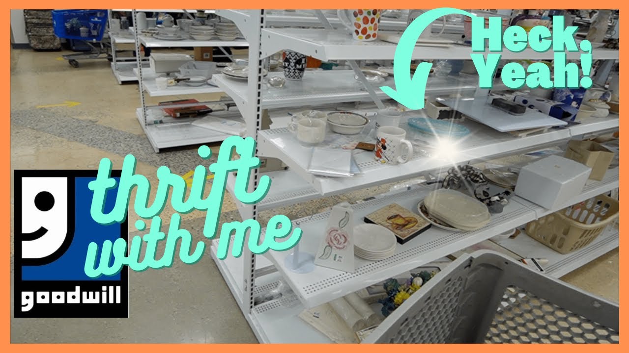 Heck, yeah! Goodwill thrift with me | eBay reselling | Crazy Lamp Lady