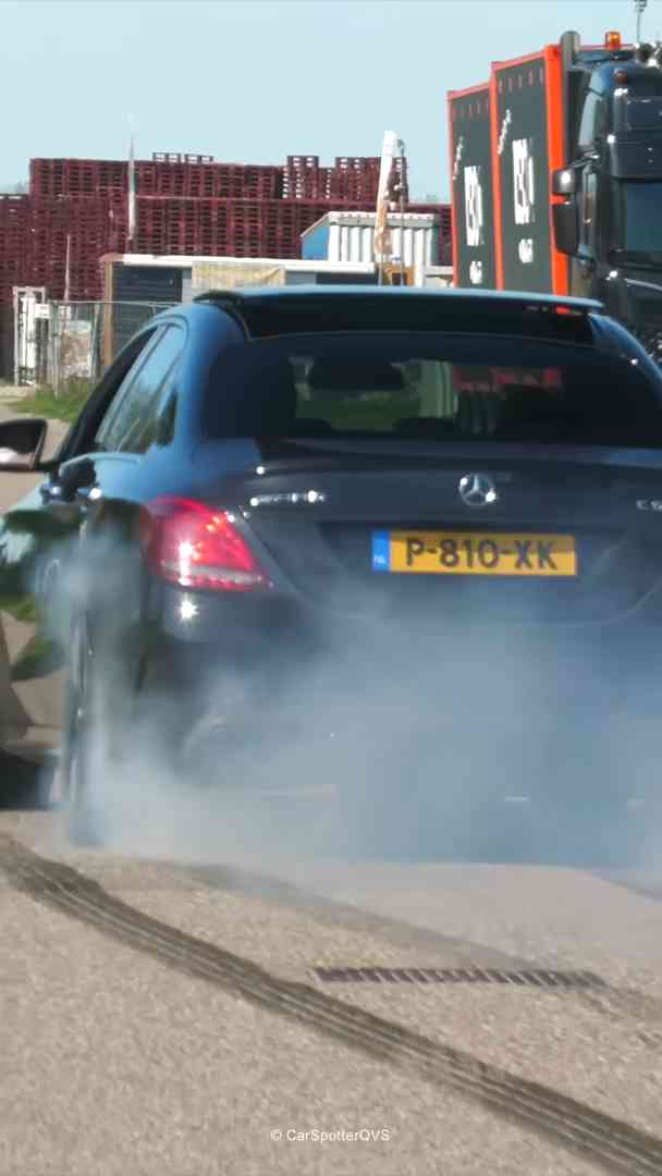 Why this 700+HP Mercedes turned its semi-slicks into smoke in seconds