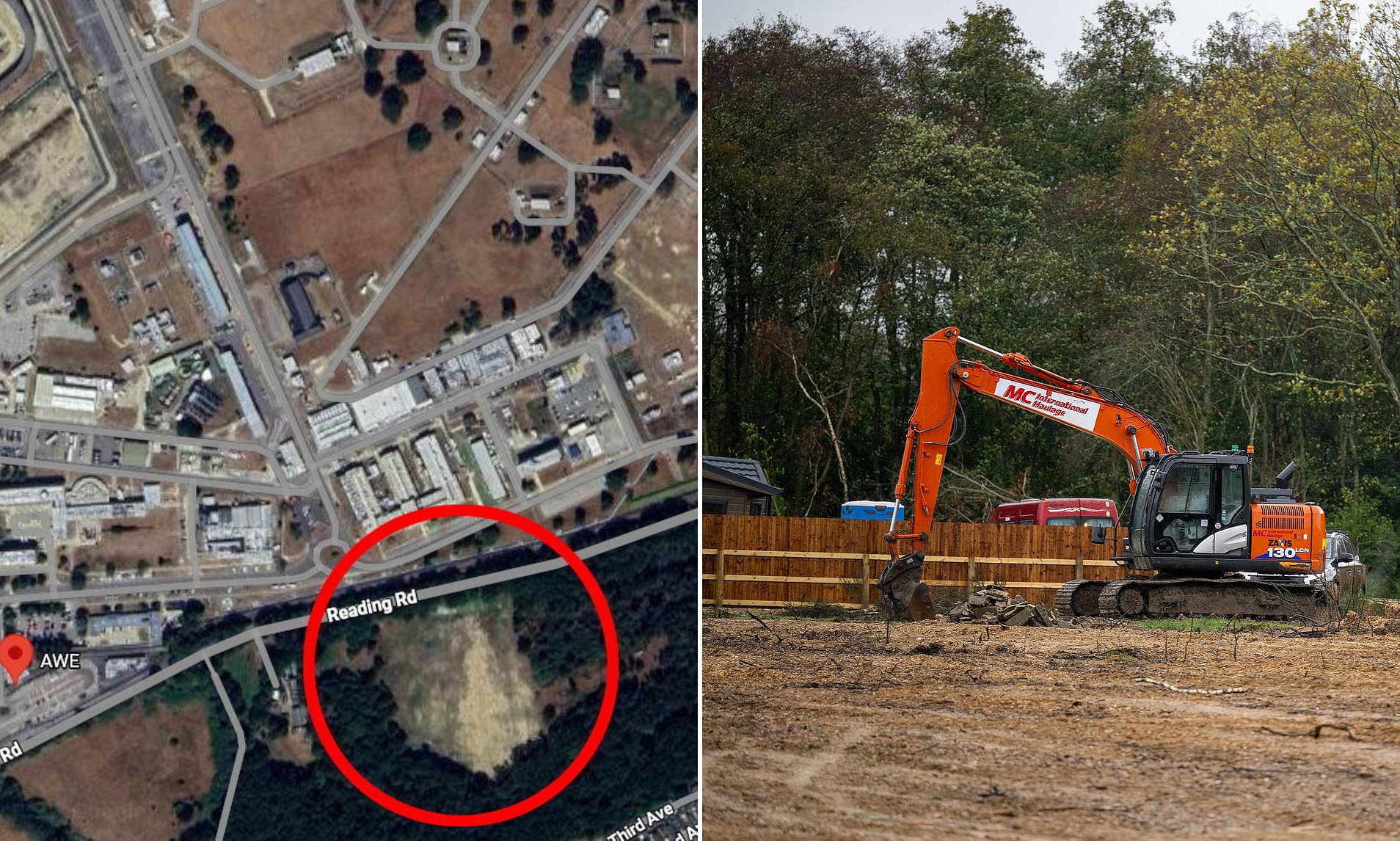 Travellers build illegal site of 13 static homes next to Britain's ...