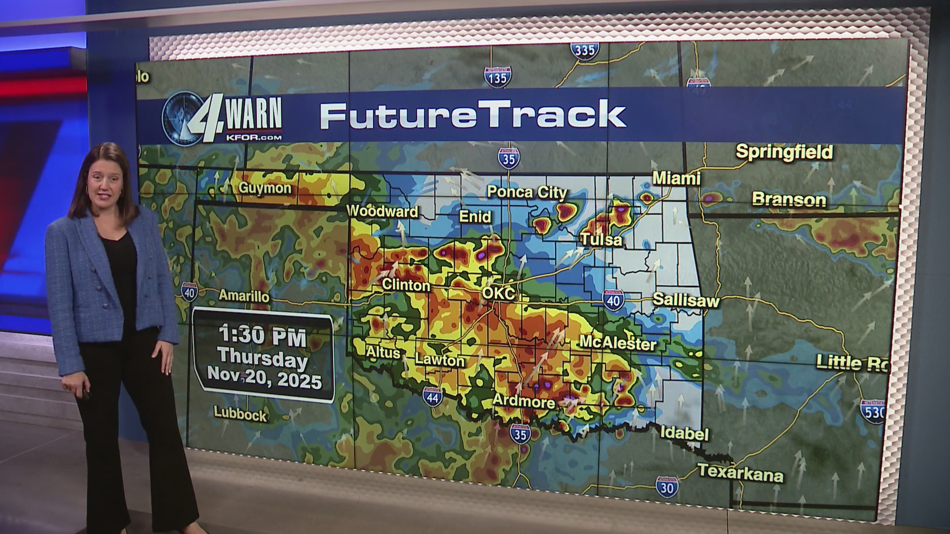 Emily Sutton tracks our next round of rain and storms (11/20/25 6:15AM)