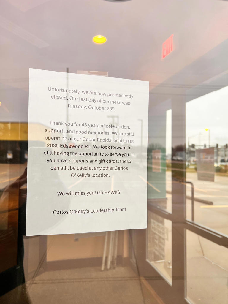 Iowa City Carlos O'Kelly's closes suddenly after 43 years. Here's what ...