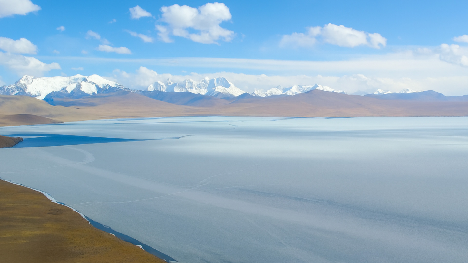 Blue Ice and White Peaks in Tibet