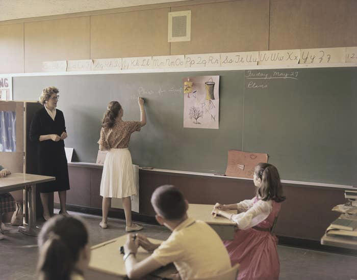 Older people share the common but wild school experiences from the past