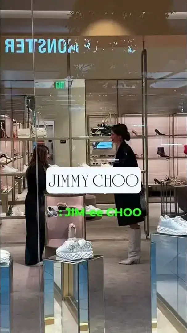 Pronounce Jimmy Choo correctly: fashion brand pronunciation