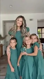 mommy and me matching green dresses!