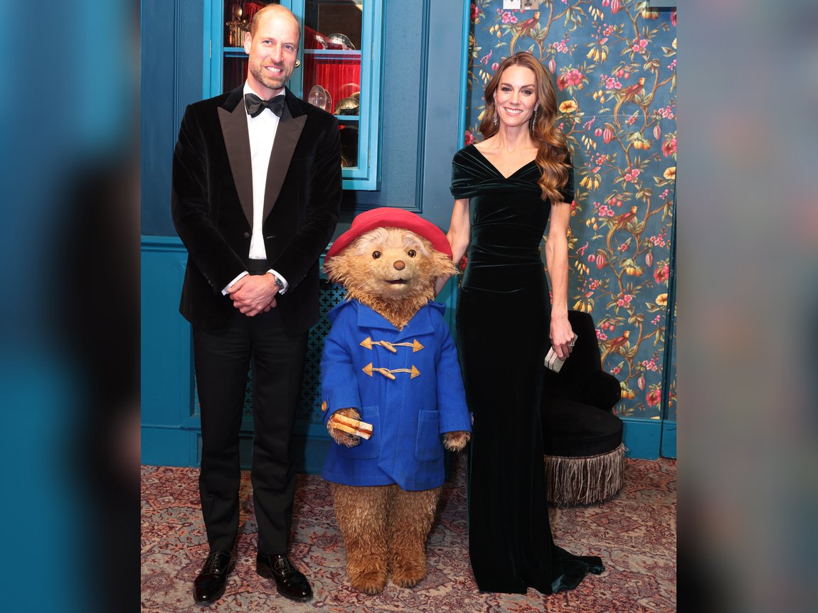 Prince William and Princess Kate meet Paddington Bear
