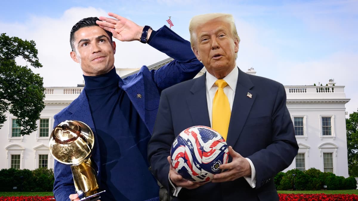 Trump calls Ronaldo the GOAT and posts AI footage of them playing ...