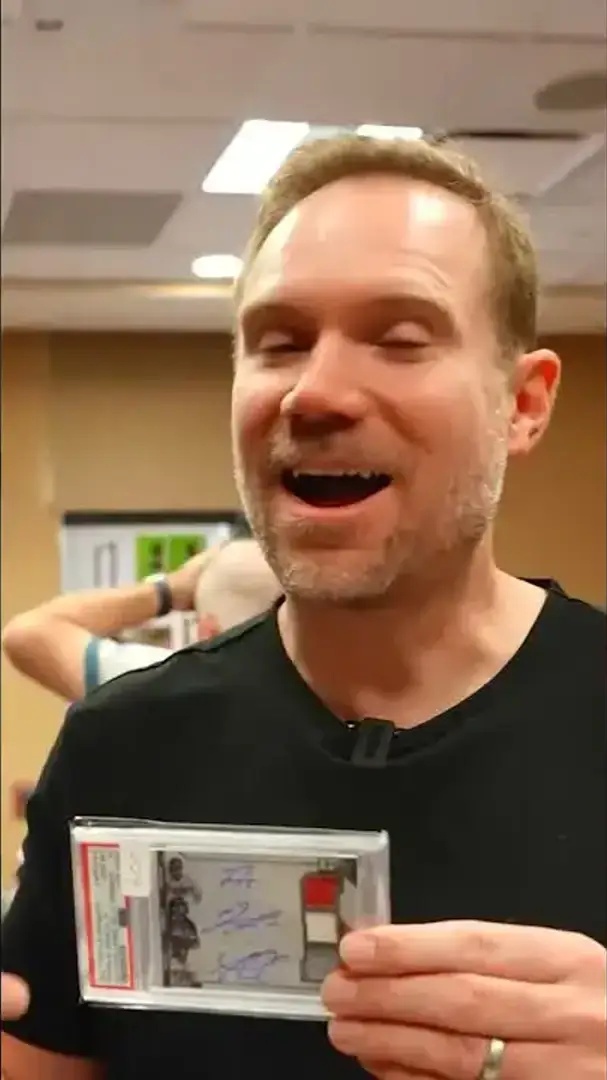 Triple auto featuring Braves legends Freeman, Acuna Jr., and Albies