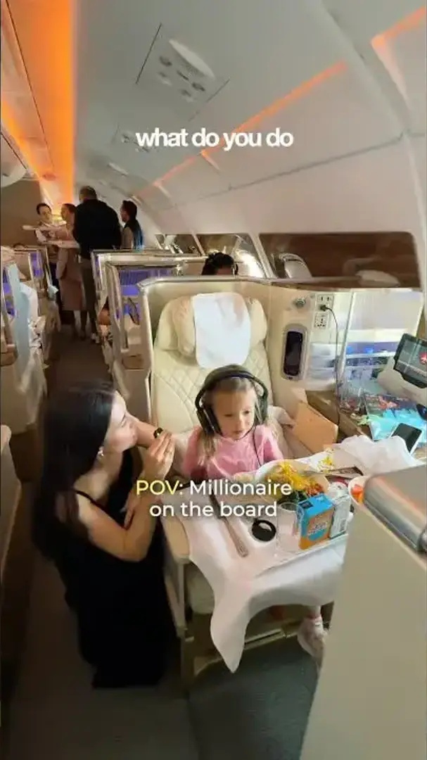 interviewing business class passengers, kid says crypto