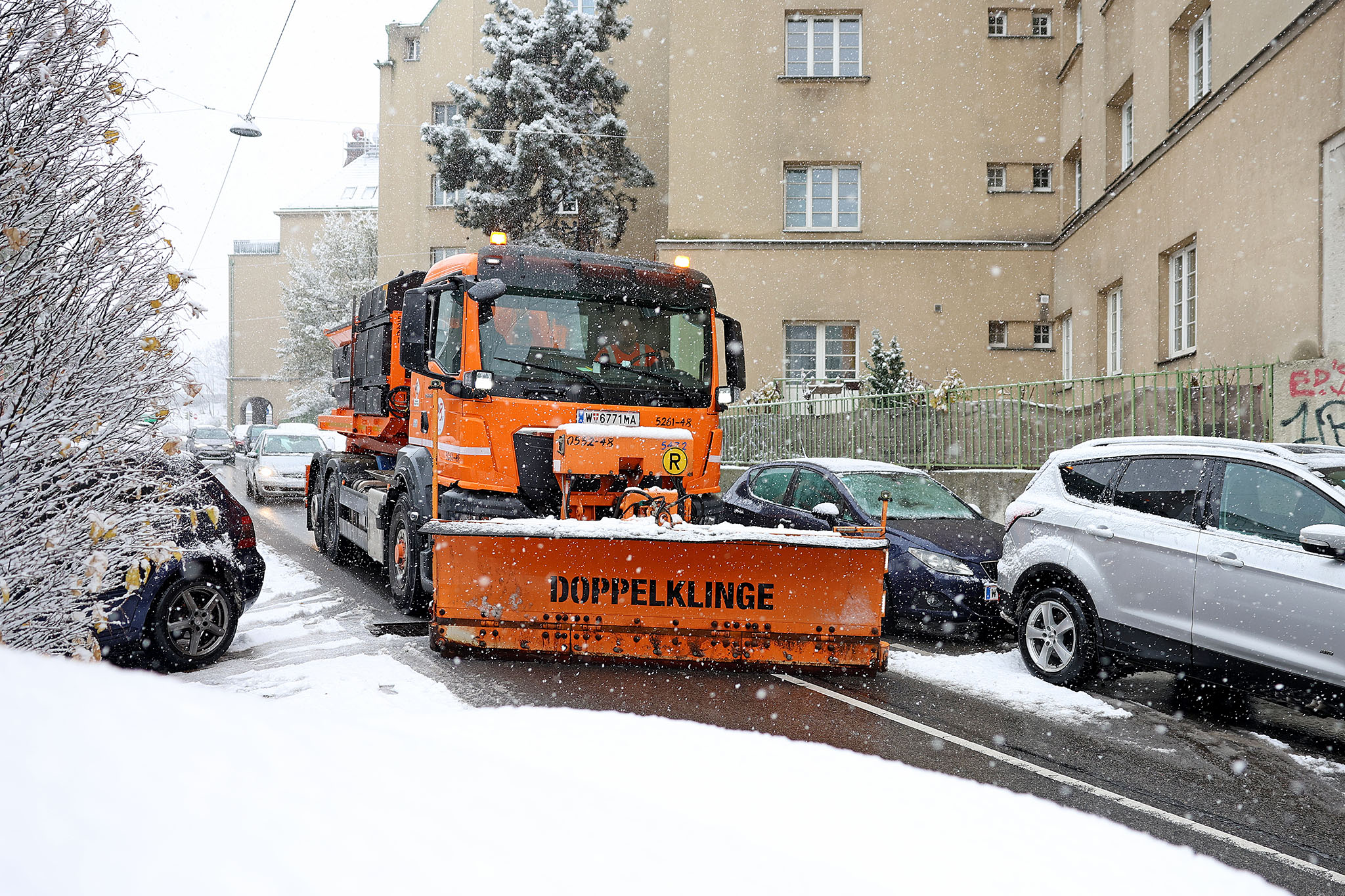 48er-Winterdienst ist auf Kälte und Schnee in Wien vorbereitet