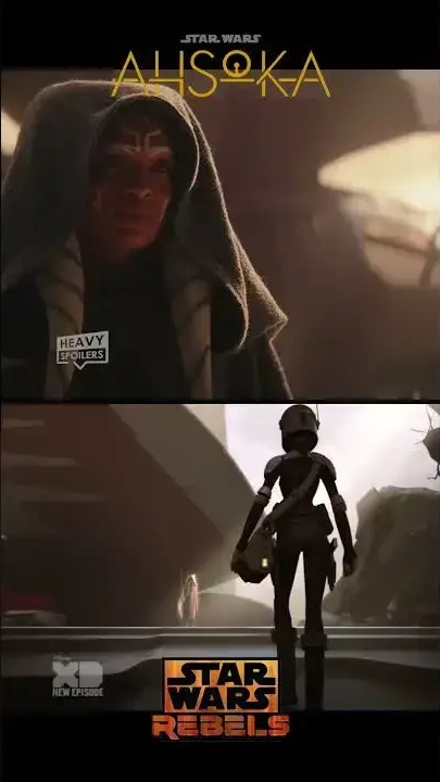 Star Wars Ahsoka and Rebels finale side by side comparison