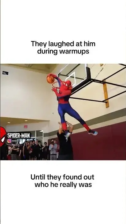 Spider-Man wins dunk contest with incredible skills
