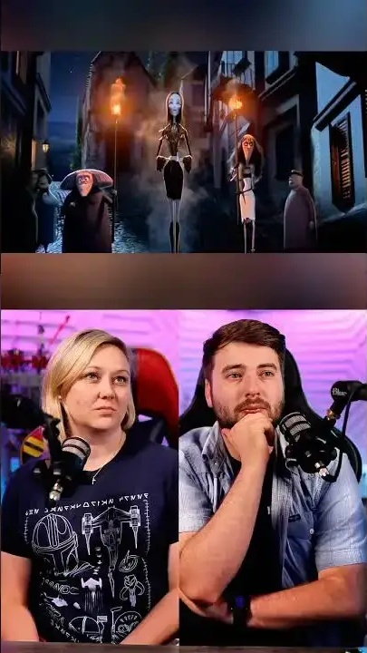 So creepy!👀 The Addams Family reaction!