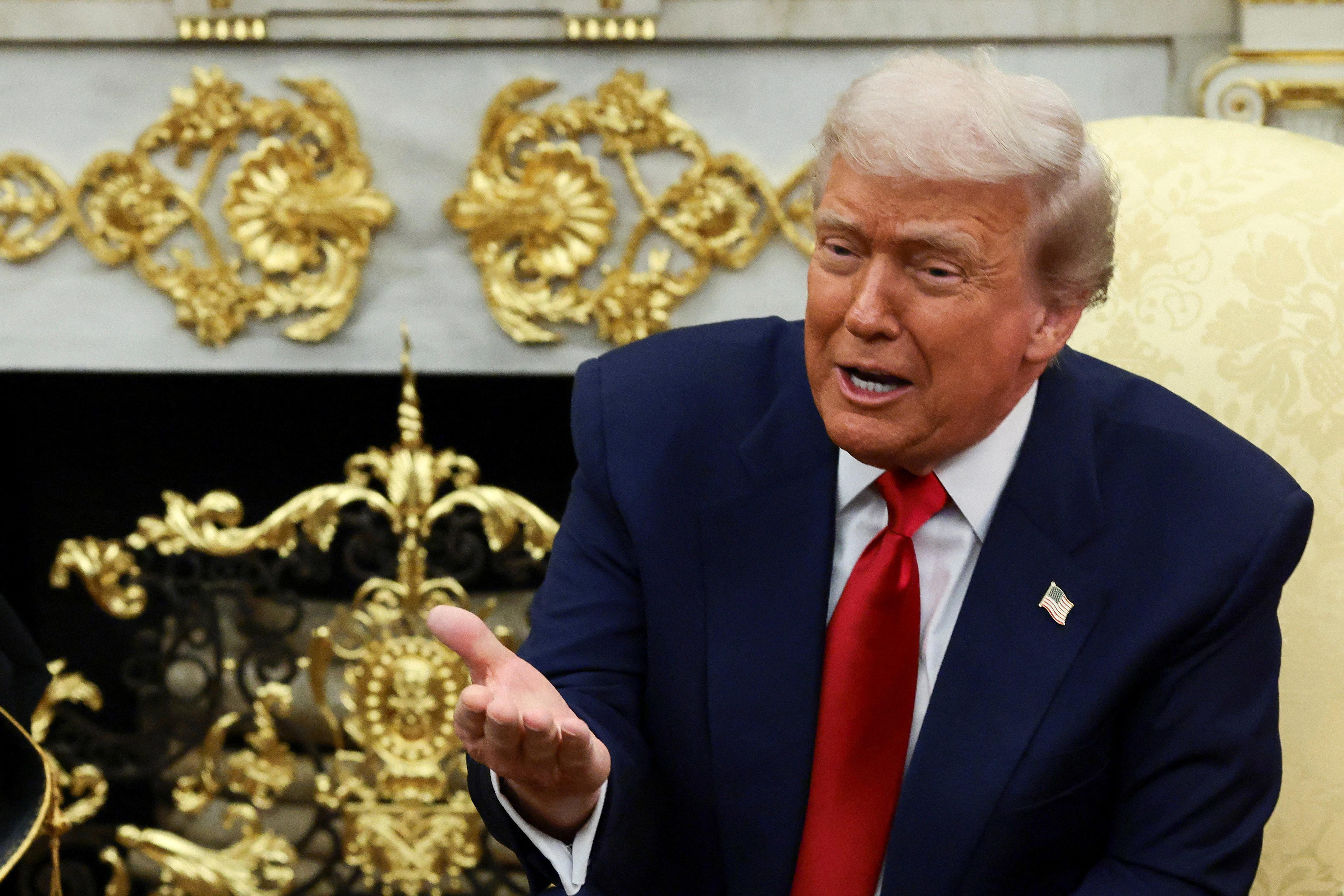 Trump accuses six Democratic lawmakers of 'seditious behavior ...