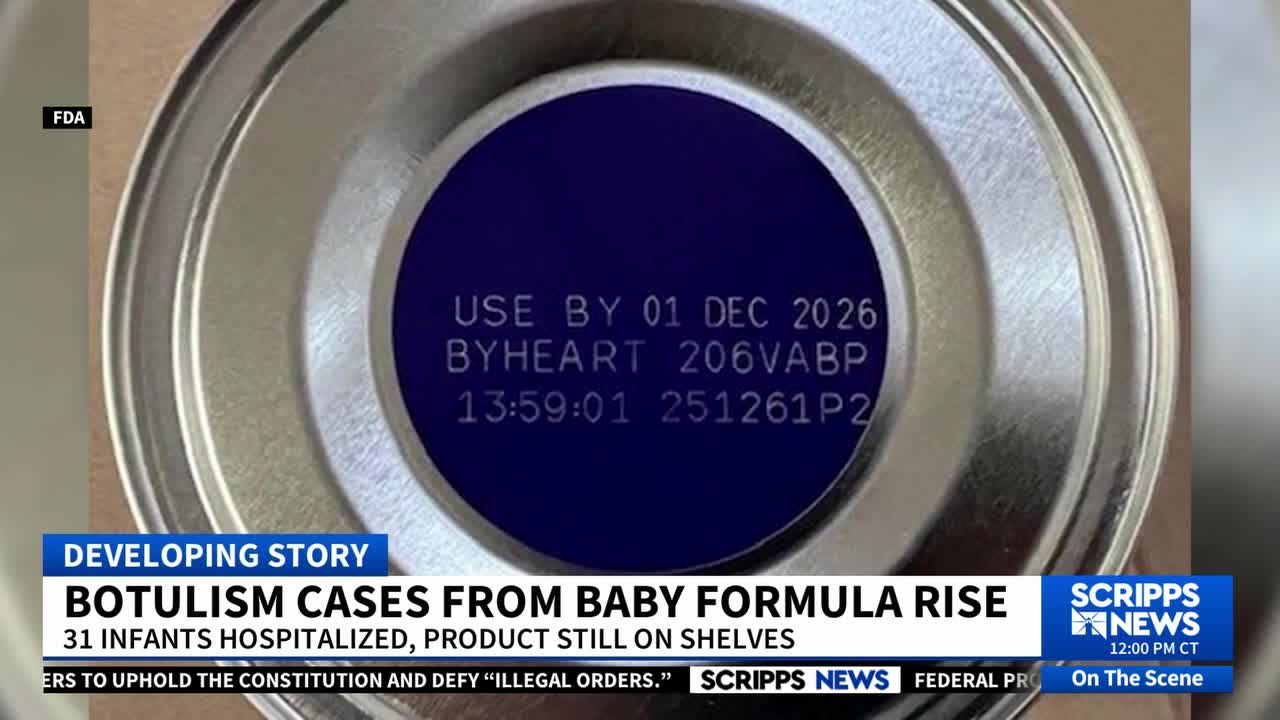 As infant botulism cases climb to 31, recalled ByHeart baby formula is ...