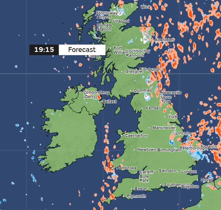 Met Office maps show snow and ice forecast as rare 'thundersnow ...