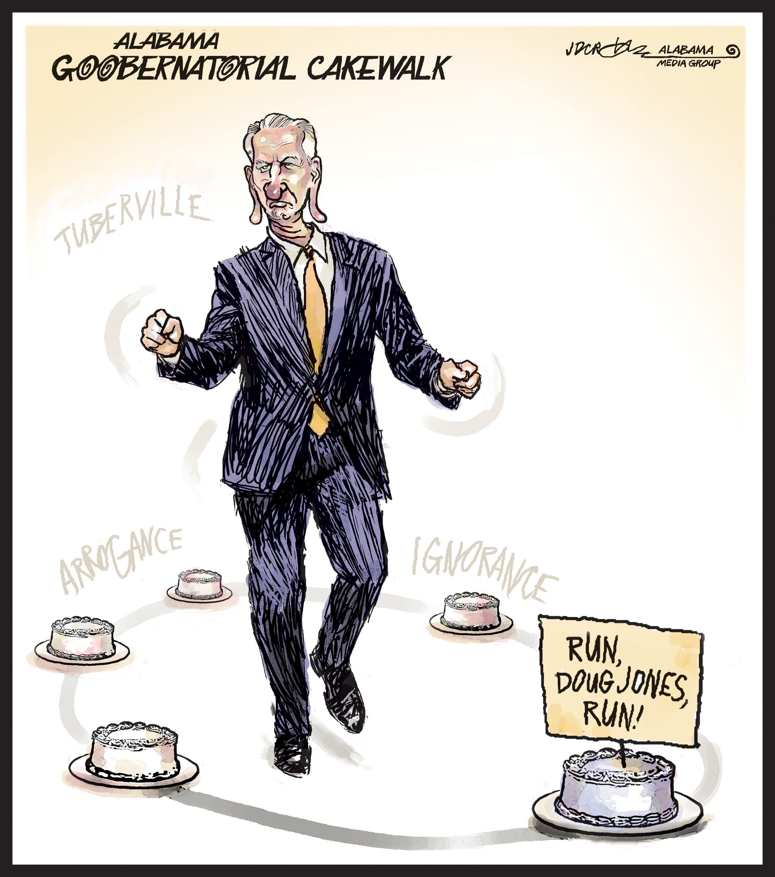 Jump in, Doug Jones. Be the speedbump on Tuberville’s cakewalk to governor