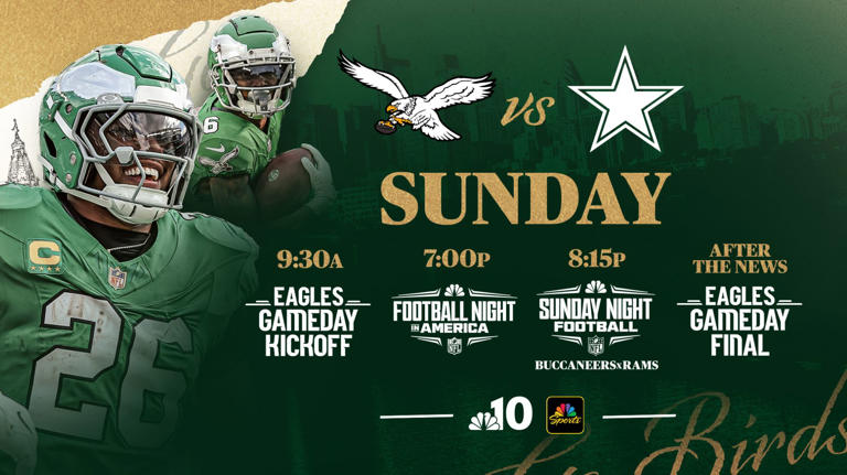 Eagles vs. Cowboys: How to watch pregame and postgame coverage on NBC10