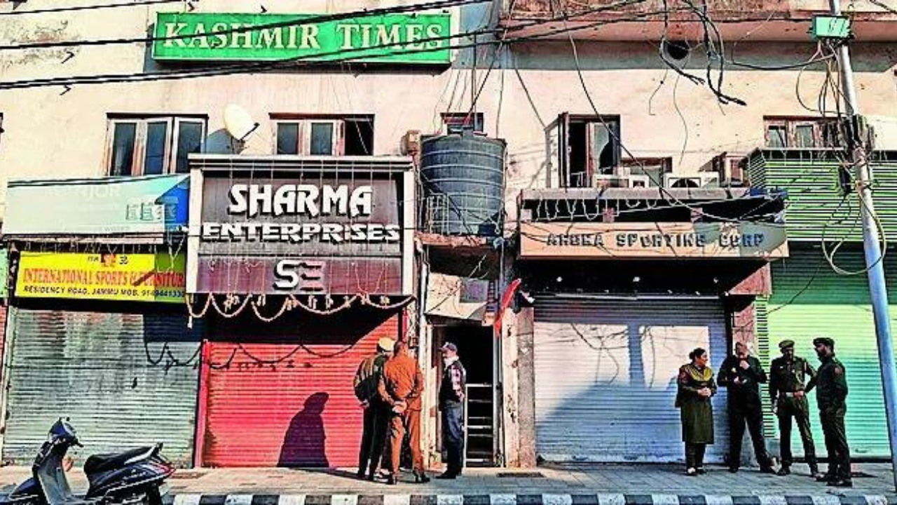 Kashmir Times office in Jammu searched over alleged links to ...